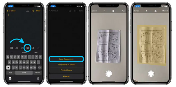 How to scan using Notes on iPhone